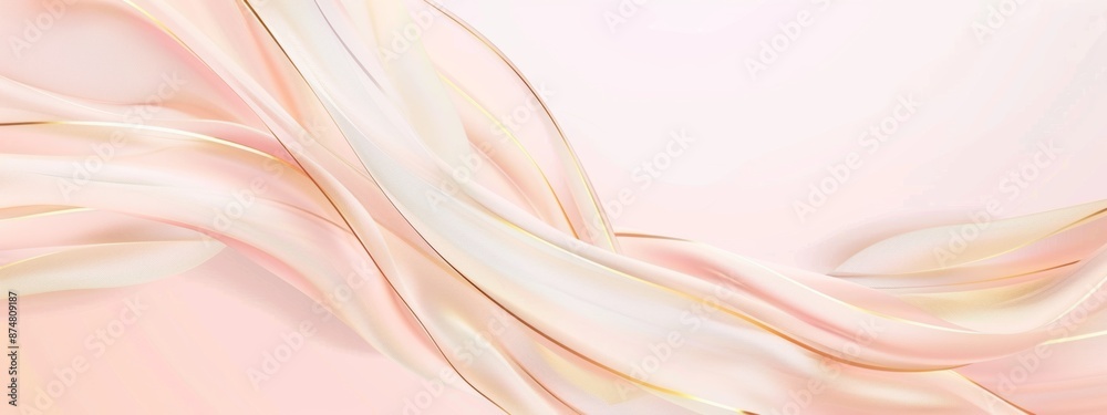 Soft gradient seamless transitions light pink gold background, minimal ...