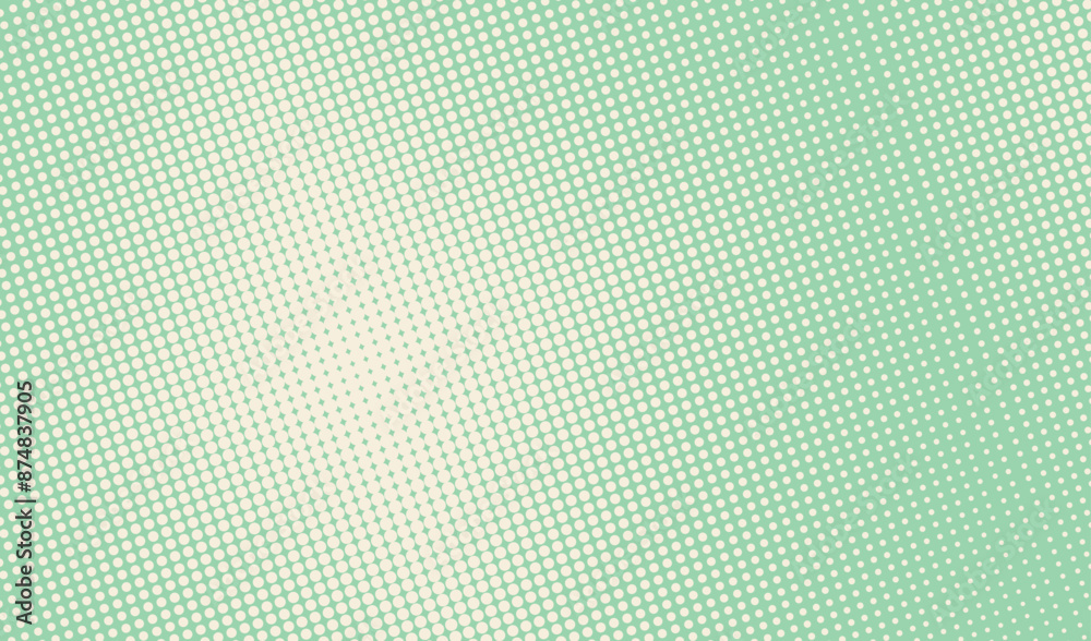 Comic green half tone effect. Spotted texture. Optical halftone dot ...