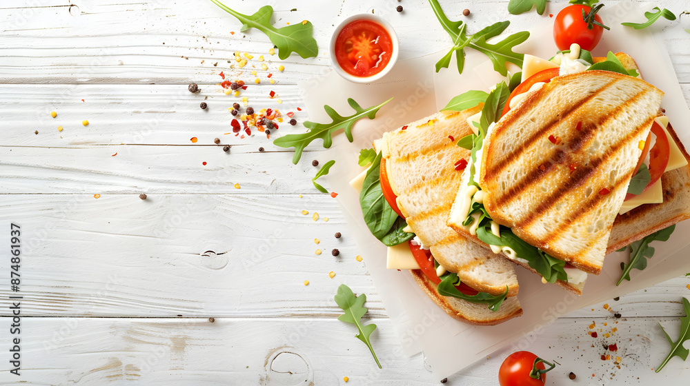 Club Sandwiches And Potato Chips Background,club sandwiches, potato ...
