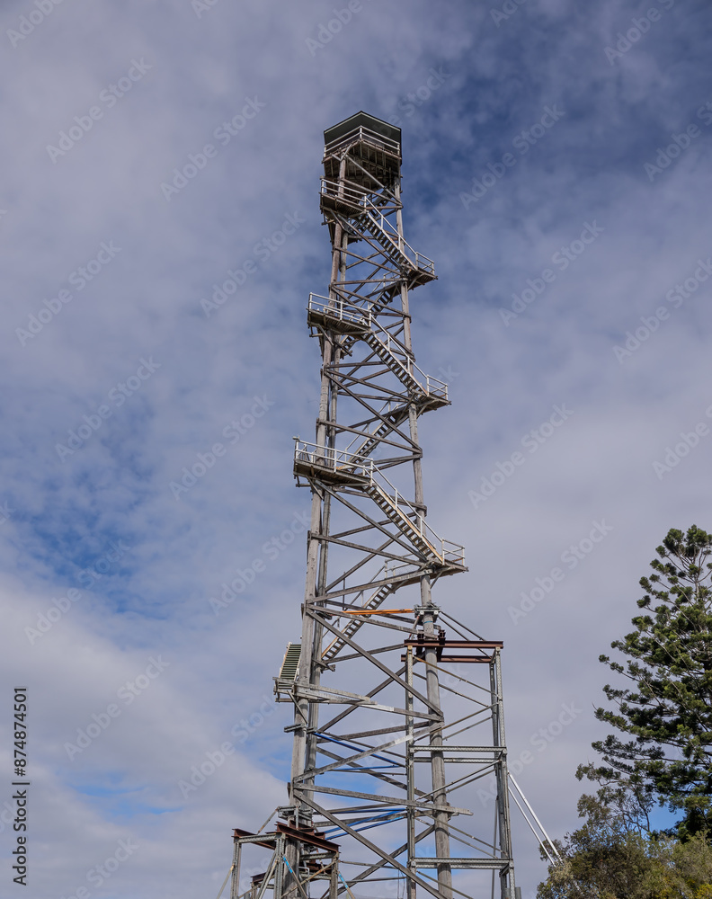 A fire watch tower, the tallest man made one in Australia, and ...