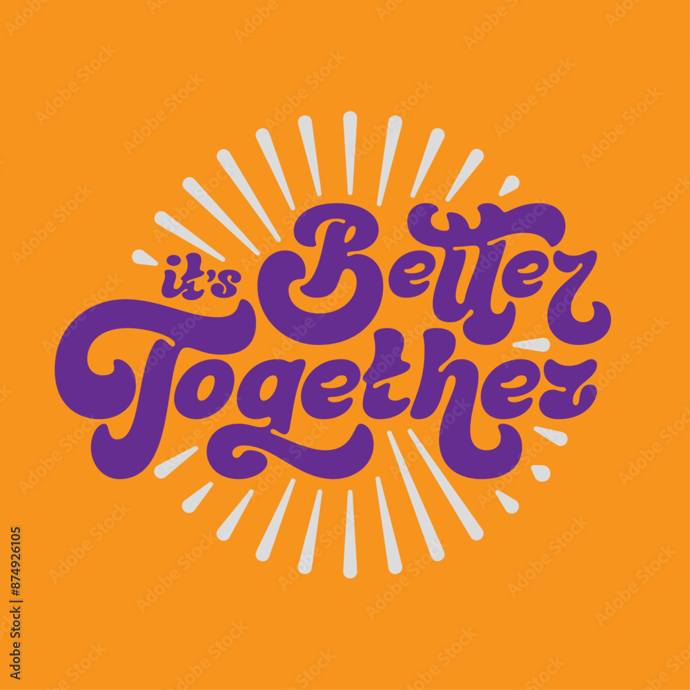 Vector lettering text with motivational wise quote "it's better ...