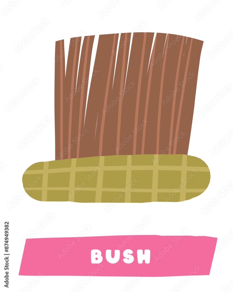 Learn swamp nature flashcard. Learning English words for kids. Cute ...