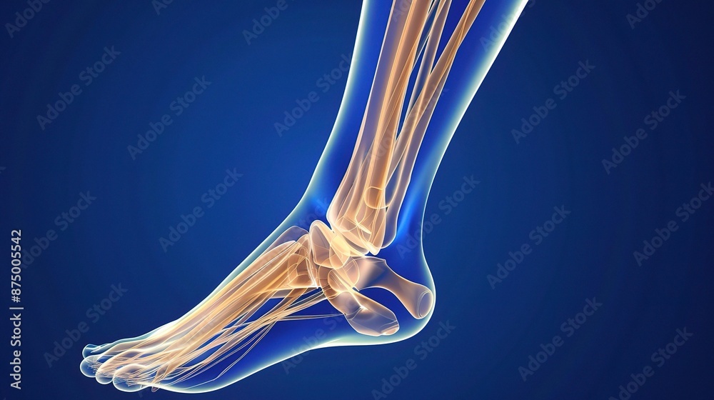 Medical Concept Illustration of Lower Limb Edema, Showing Swollen Feet ...