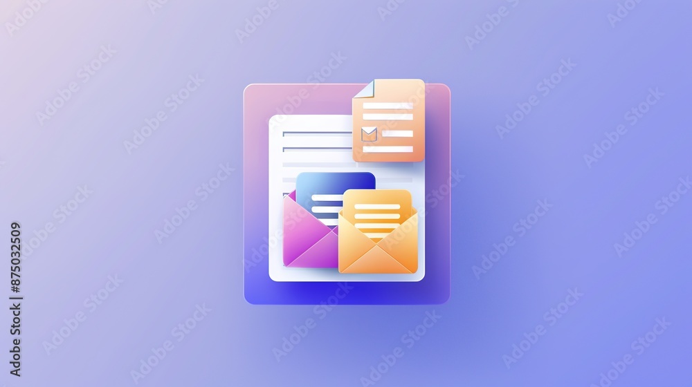 beautiful icon for a document infrastructure app that creates documents ...
