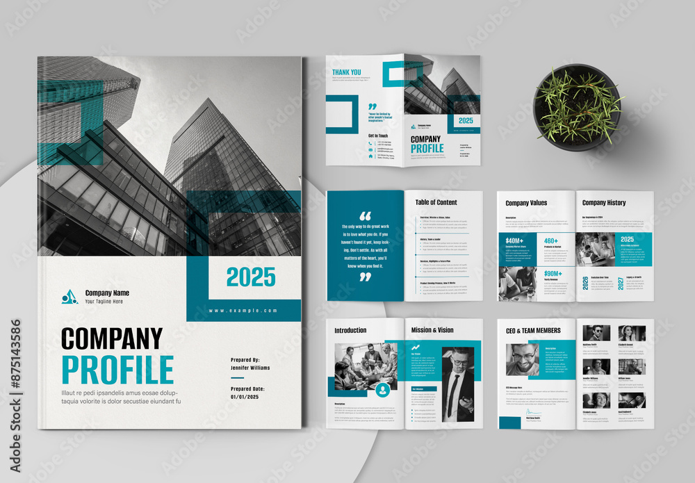 Company Profile Template Stock Template | Adobe Stock