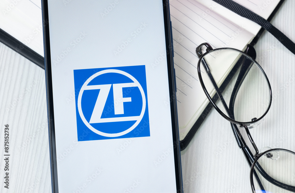 New York, USA - 30 June 2024: ZF Logo or Icon on Phone Screen Stock ...