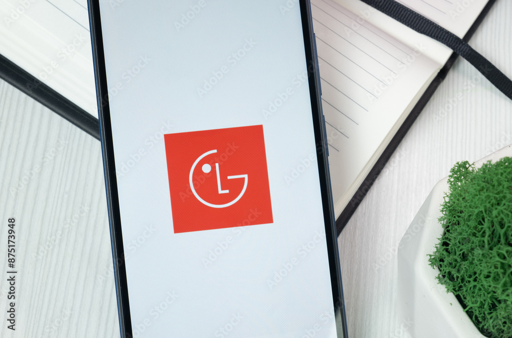 New York, USA - 30 June 2024: LG Logo or Icon on Phone Screen Stock ...