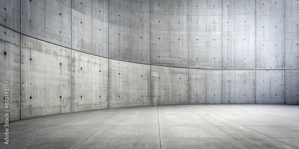 Concrete curve wall texture in an industrial setting , architecture ...