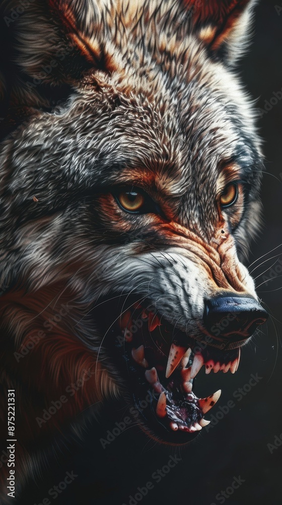 Animal rabies.World Rabies Day. a dog with rabies virus Stock Photo ...