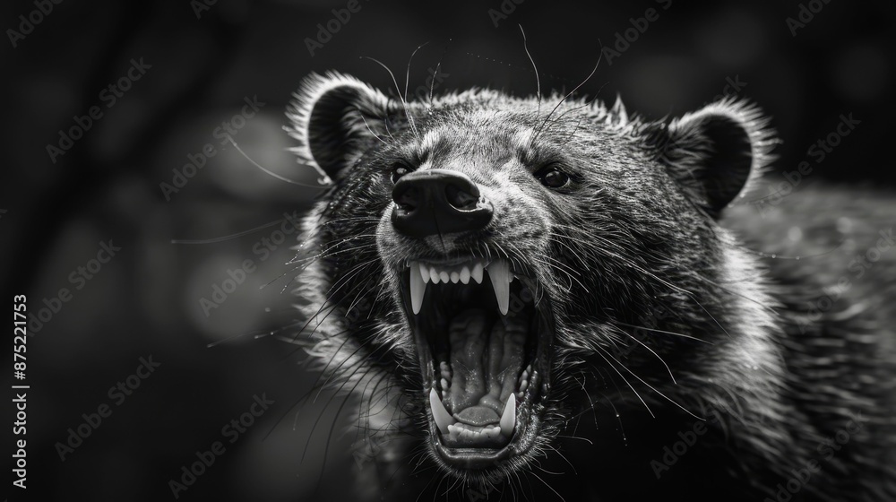 Animal rabies.World Rabies Day. raccoon with rabies virus Stock Photo ...