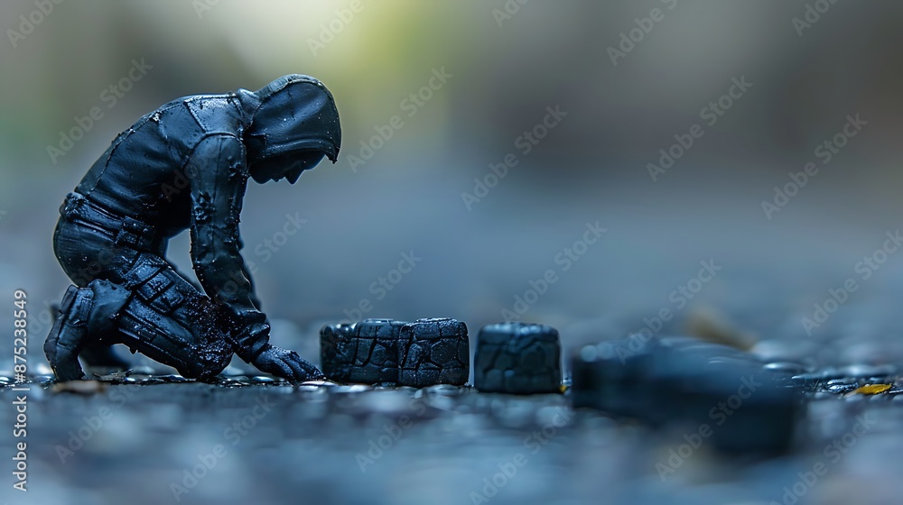 A powerful depiction of someone facing a daunting challenge with ...