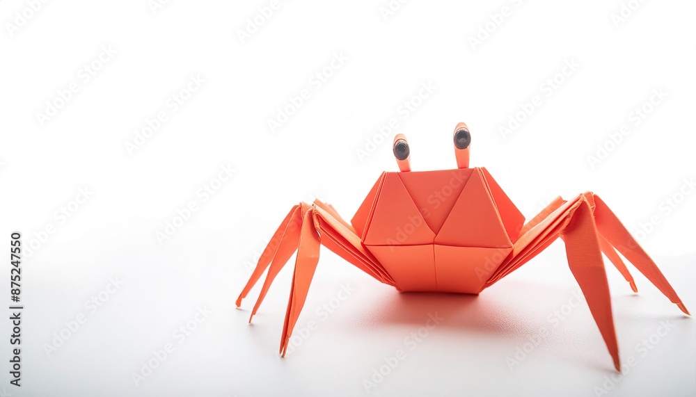 Animal concept origami of a fiddler Crab - Brachyura Malacostraca ...