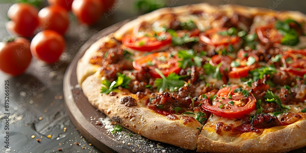 Bold Mexican Flavors Specialty Pizza with Zesty Tomato Sauce and ...