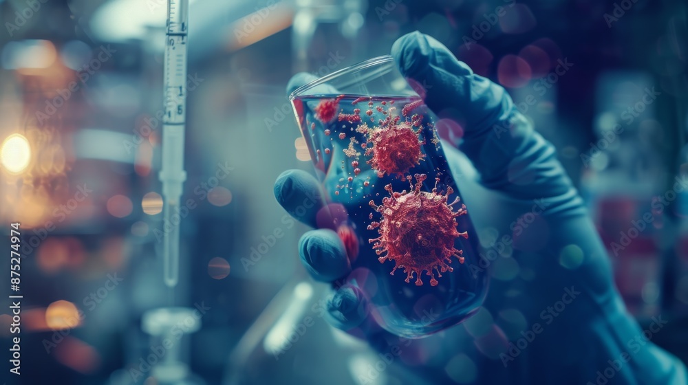 Virus Vaccine Analysis and Development Laboratory Vaccine samples from ...