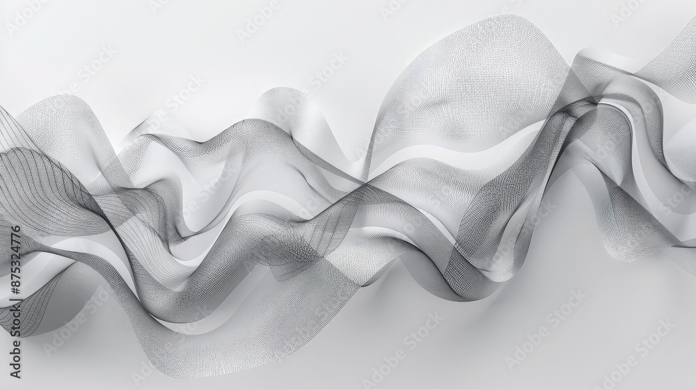 Gray wavy lines on white background,abstract wave background,abstract ...