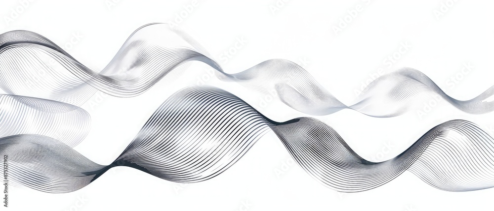 Gray wavy lines on white background,abstract wave background,abstract ...