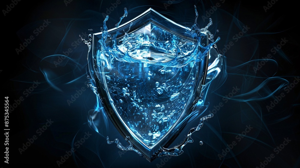 High-resolution fantasy RPG skill icon depicting a shimmering water ...