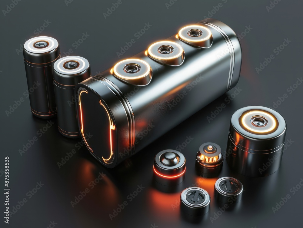 High-Capacity Lithium-ion Batteries. Concept Battery performance ...