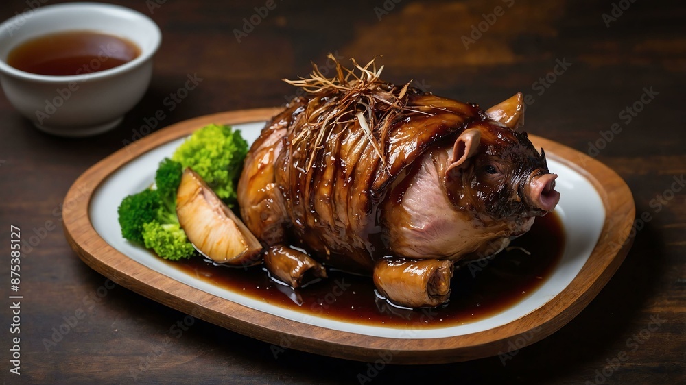 paksiw na lechon roast pig cooked in vinegar and soy served ...