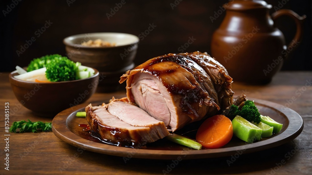 paksiw na lechon roast pig cooked in vinegar and soy served ...