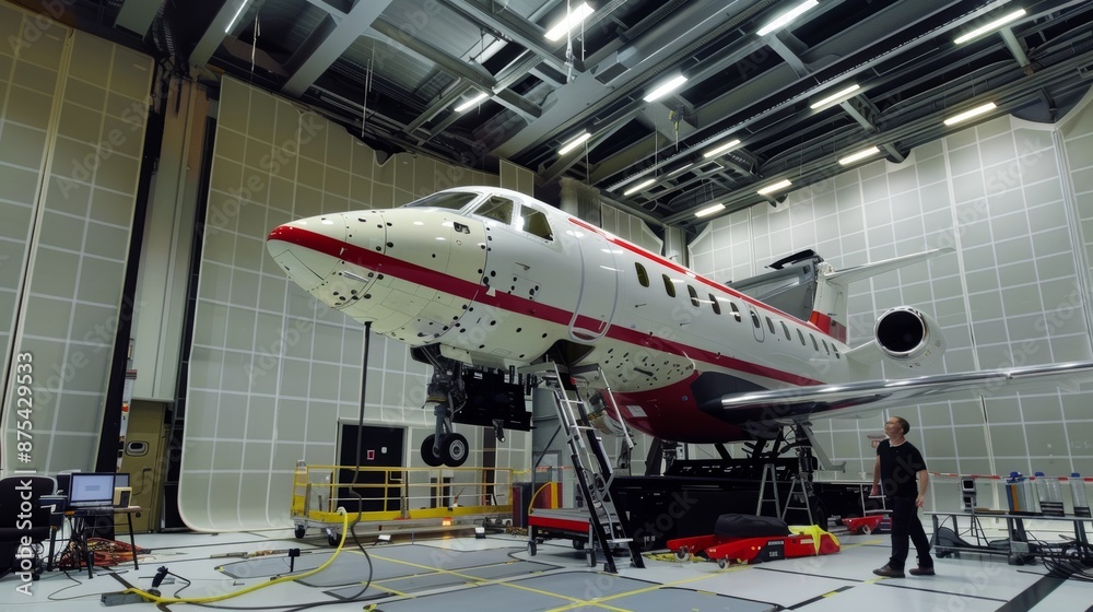 Engineers Conduct Drop Test on Aircraft Fuselage for Safety Assessment ...