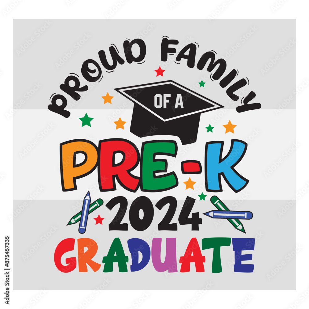 Pre-K Graduate Svg, Proud Family Of A Pre-K 2024 Graduate Svg ...