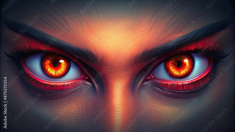 Isometric devil eyes with opalescent effects for a striking and ...