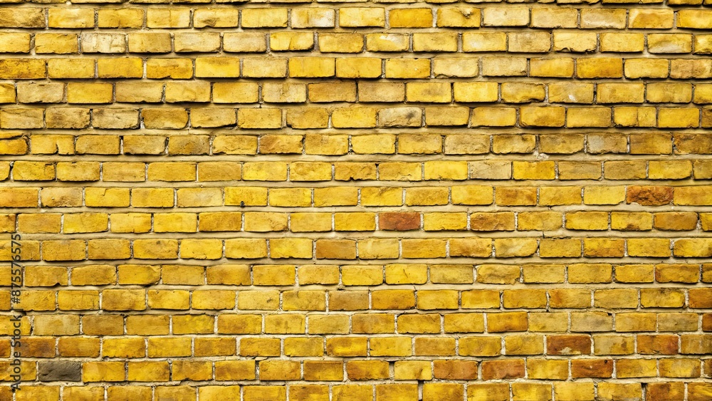 Texture of a weathered yellow brick wall , brick, background, yellow ...