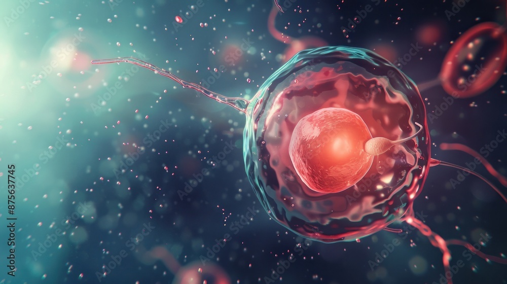 The miracle of creation captured in a single frame: a sperm cell ...