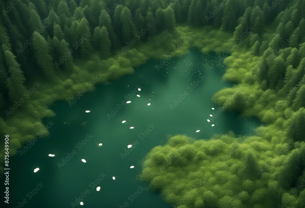 impact of blue lush 3d middle aerial sustain eco forest ecology carbon ...