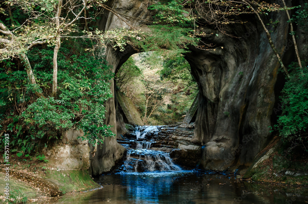 Water falls in Japan.Nomizo Falls and Kameiwa Cave are waterfalls that ...