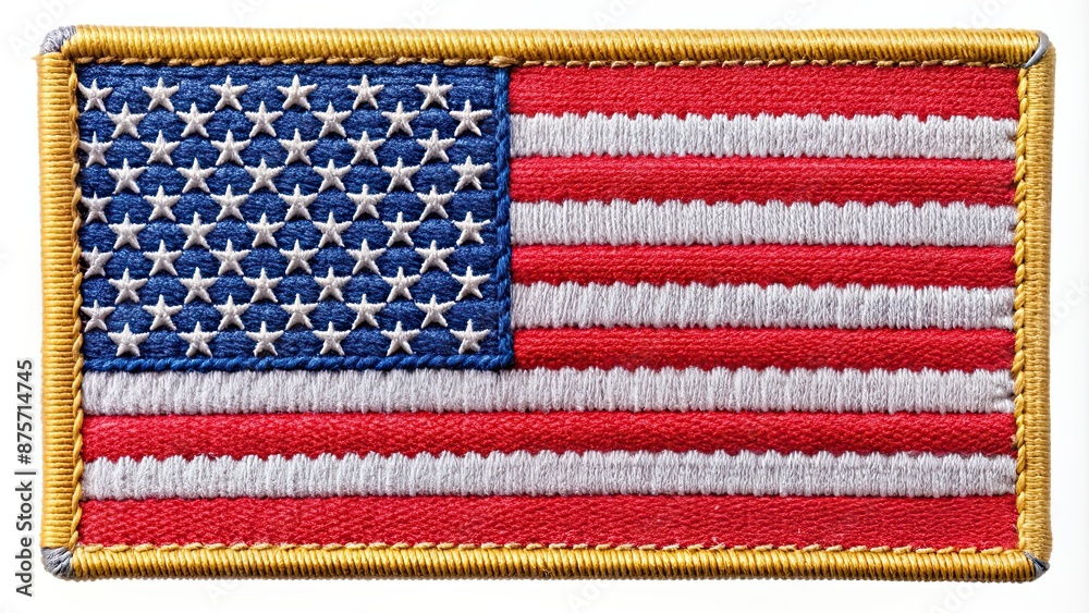 American flag military patch isolated , patriotic, USA, emblem, symbol ...