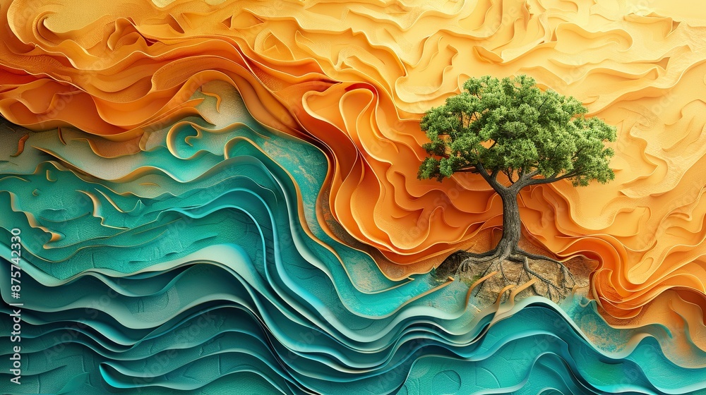 World Environment Day 2024 concept, with a focus on land restoration ...