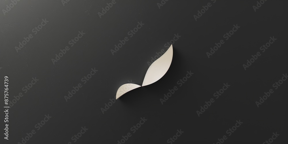 A minimalist logo design on a sleek black background, Minimalist logo ...