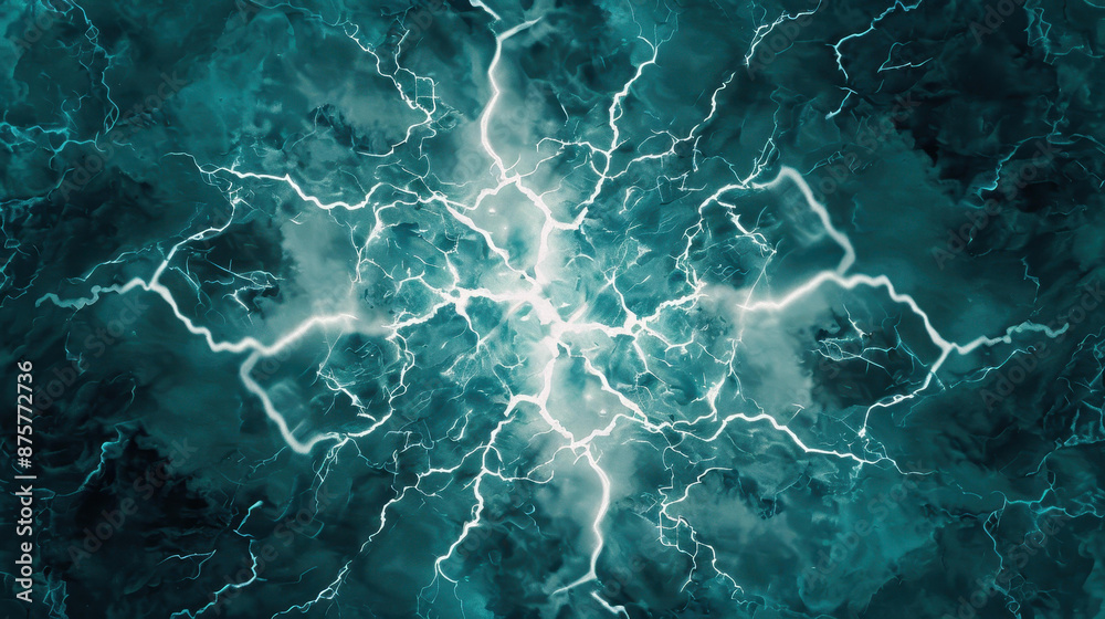 Vibrant blue power energy graphic background with electrifying visual ...