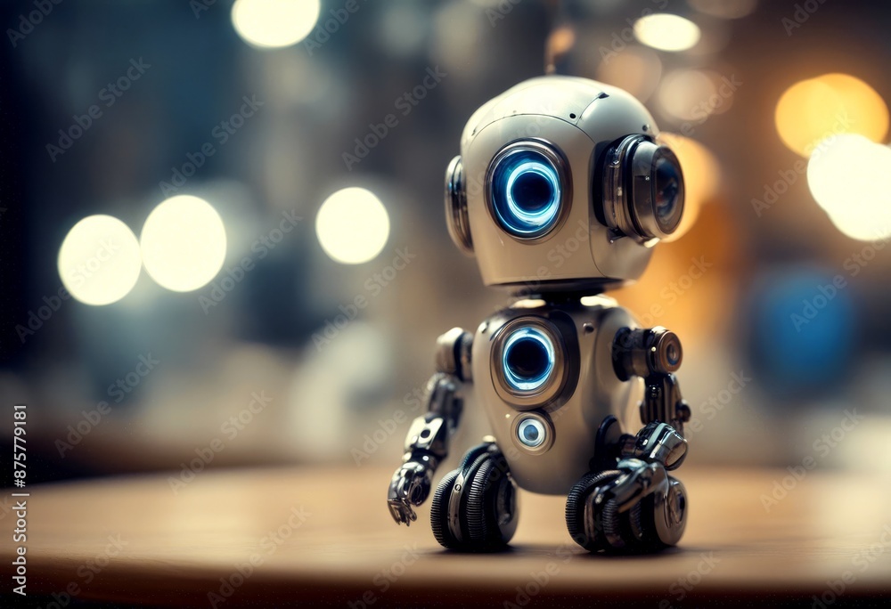 cute artificial intelligence robot thinking robotic ai mini thinks ...