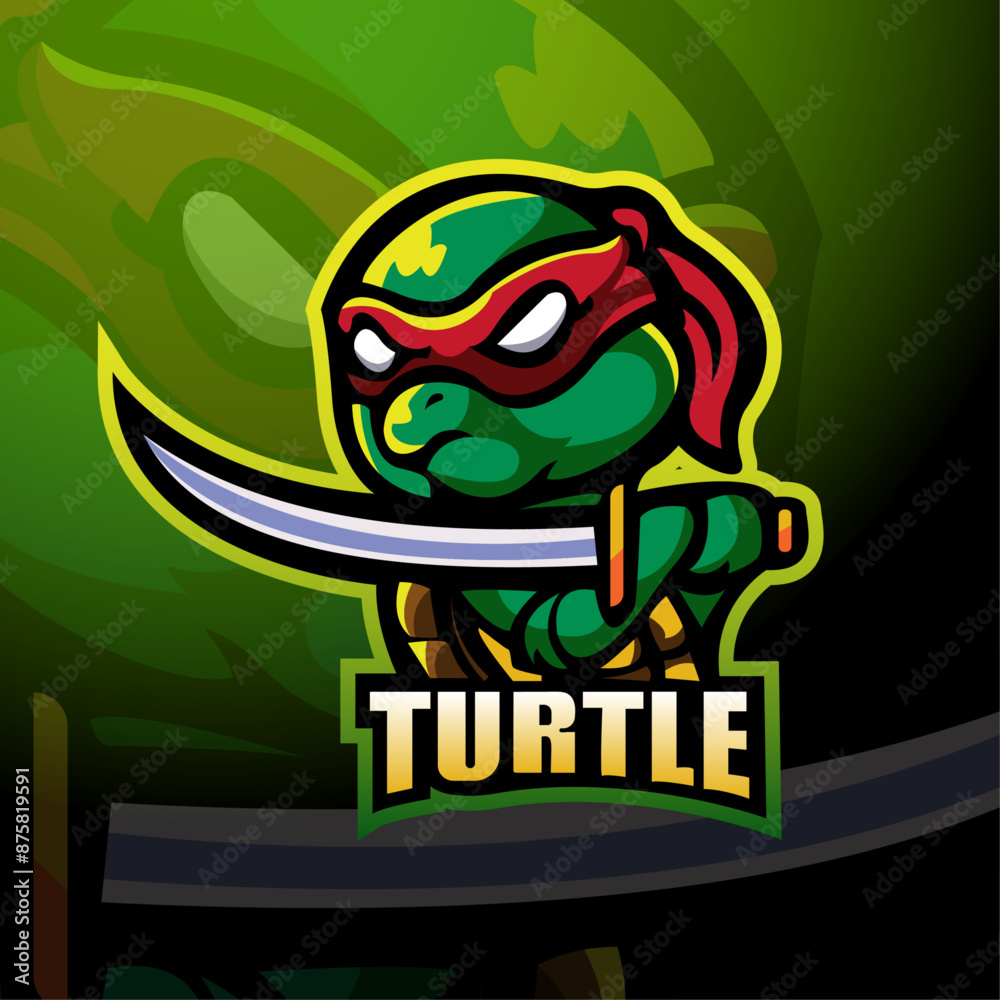 vector illustration of turtle mascot logo Abstract Turtles logo vector ...