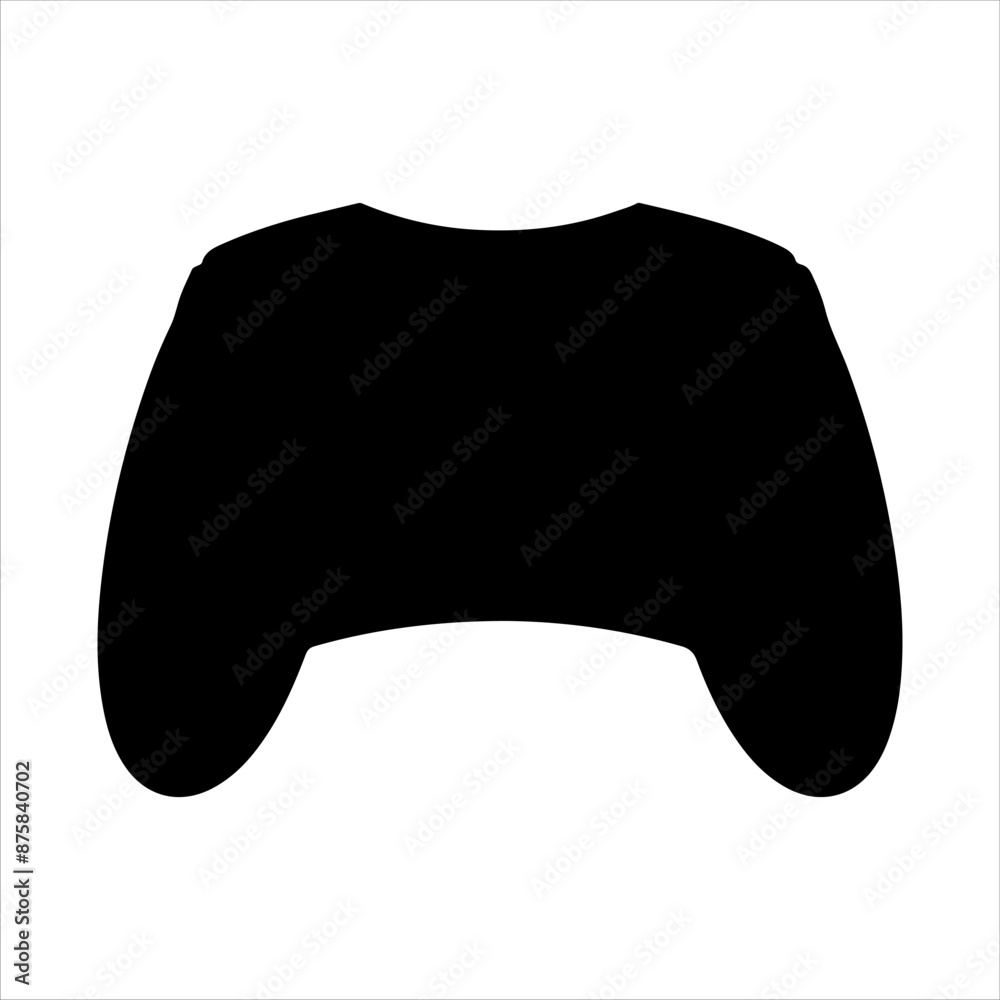Gaming console silhouette on white background. Gaming console icon sign ...