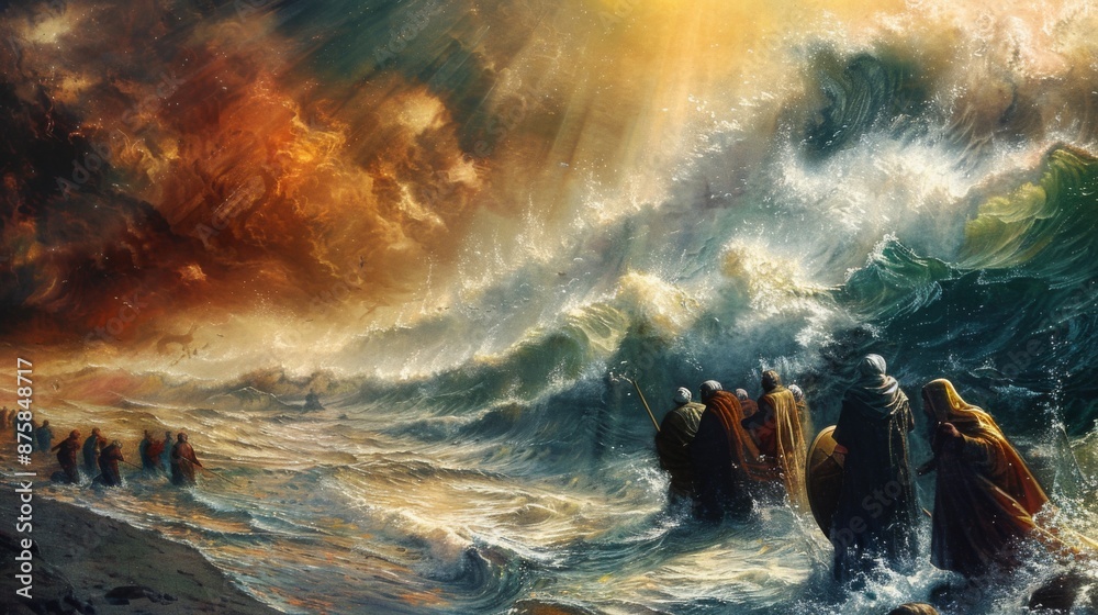 Moses story bible , Story of Moses in the Bible , Moses parting the Red ...