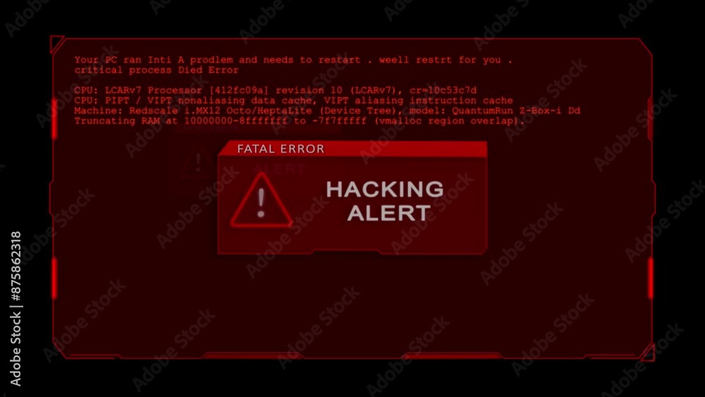 Virus code software hack concept. Cyber security Hackers program code, running on screen ...