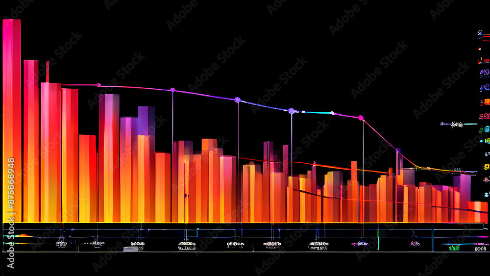 See it all at once! A colorful bar chart with clear lines breaks down ...