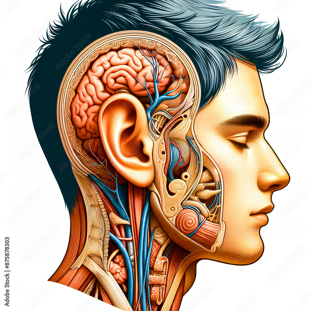 Human anatomy vector illustration showing the structure of blood ...