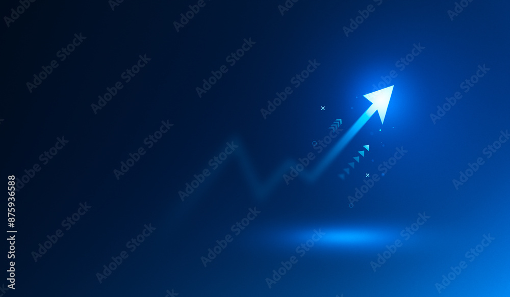 Up arrow business direction symbol on illustration graphic design icon ...