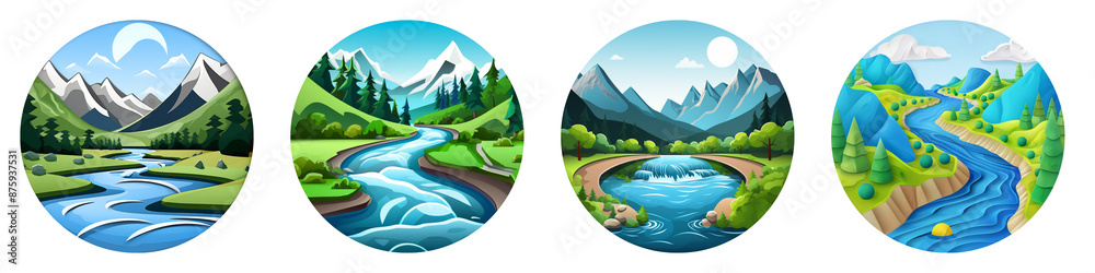 Watershed Management clipart collection, symbol, logos, icons isolated ...
