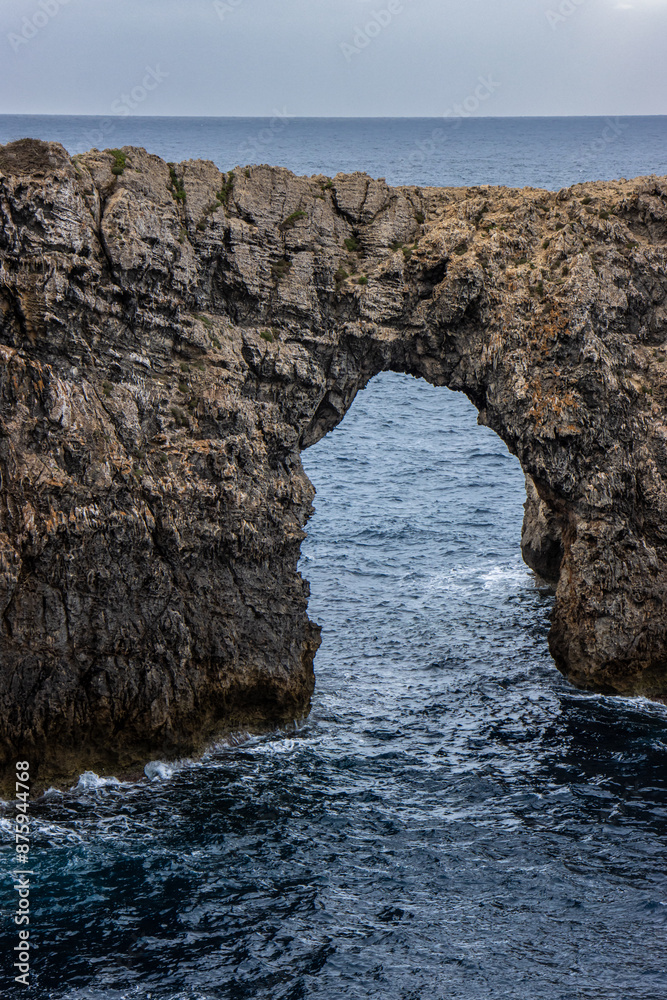 Pont de Gil, historic stone bridge that spans a ravine. The combination ...