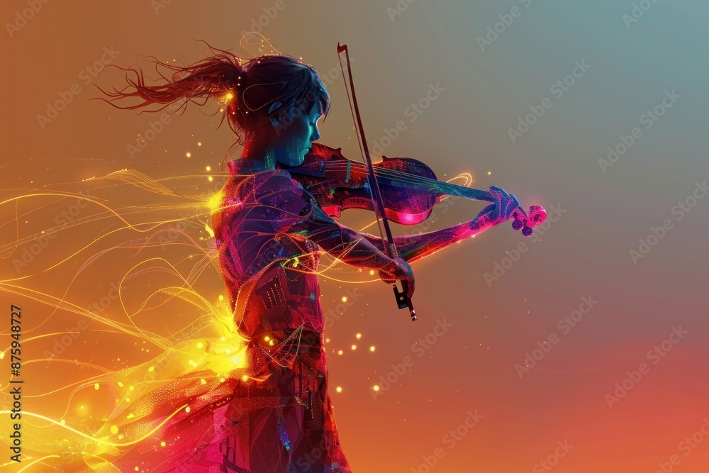 An innovative 3D illustration of a person with a human body and a ...