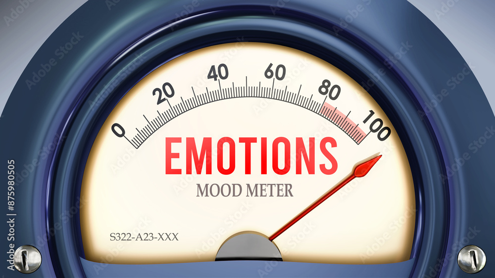 Fotografia Emotions and Mood Meter that is hitting a full scale ...