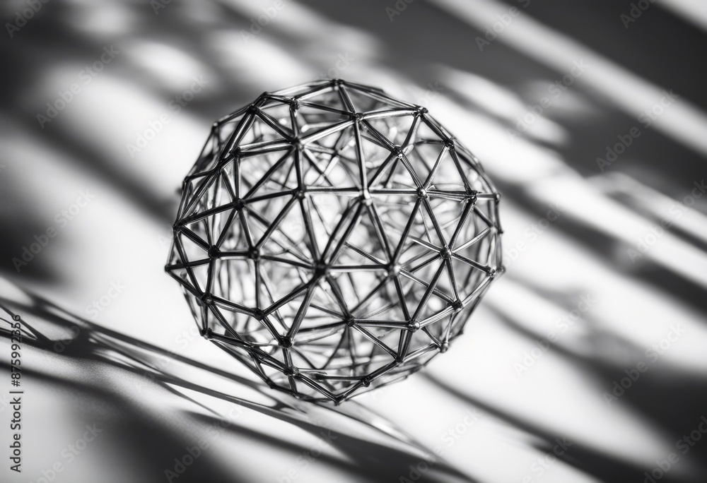 sphere drawing geodesic line mathematic globe dome style pattern xagon ...