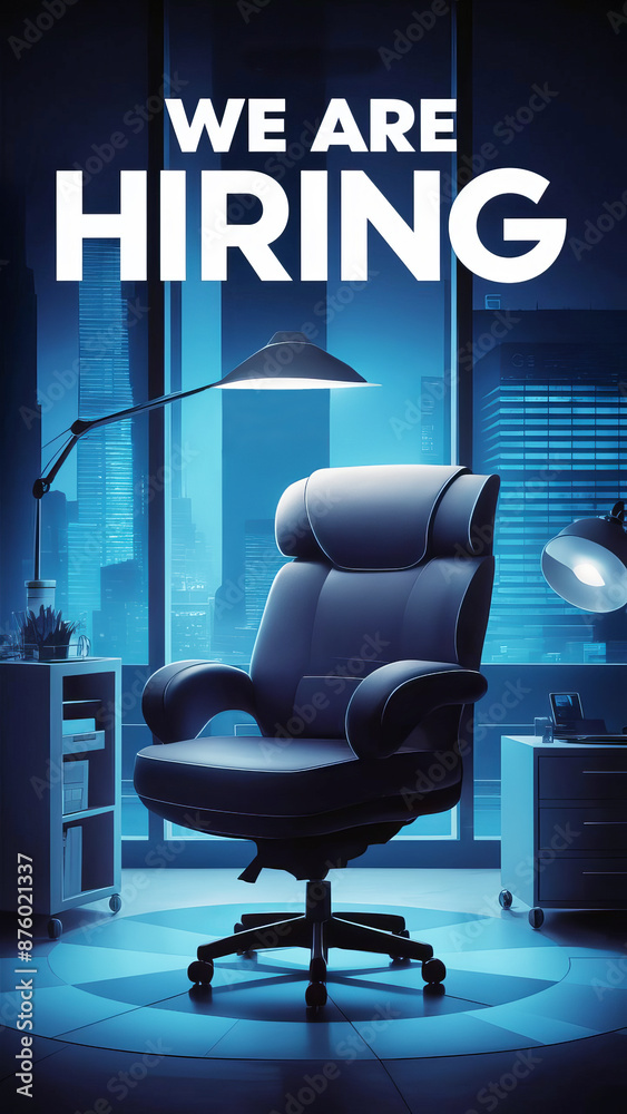 We are hiring jop opportunity poster design modern futuristic ...