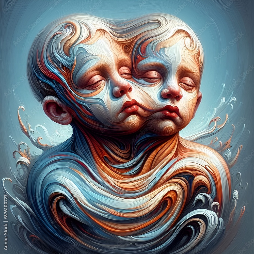 Conjoined Twins Graphic Resource Stock Illustration | Adobe Stock